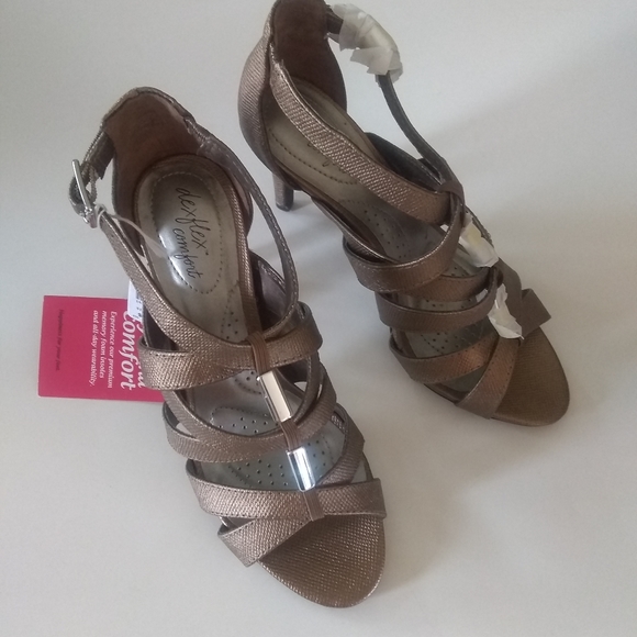 dexflex comfort | Shoes | Dexflex Comfort Simteticos Bronze Stilettos ...